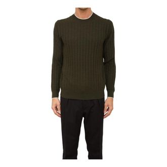 Paolo Pecora Gr&uuml;nes Rundhals-Shirt - - Knitwear - Herren - Gr&uuml;n - M