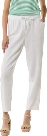 Comma Leinenhose Loose-Fit, Wei&szlig; 0100,38