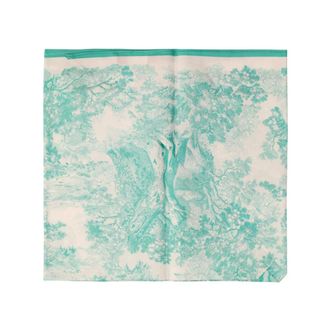 Dior Femme, Accessoires, Vert, Taille: ONE Size Toile de Jouy Sauvage Silk Top