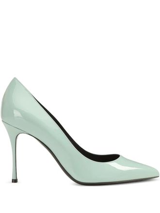 Sergio Rossi escarpins Godiva 90 mm &agrave; bout pointu - Vert