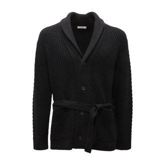 Paolo Pecora Maxi Cardigan Wollpullover - - Knitwear - Herren - Schwarzk - M