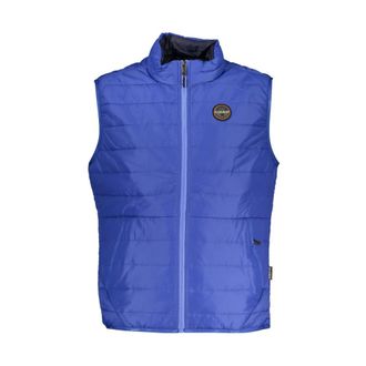 Napapijri Elegante &auml;rmellose Jacke mit Kontrastdetails - - Jackets - Herren - Blau - S