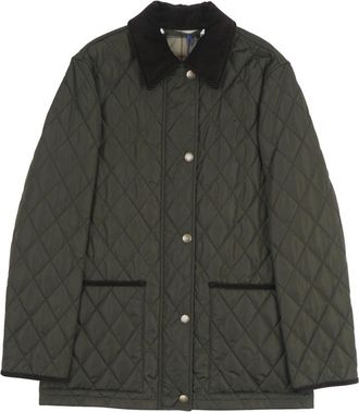 Burberry Homme, Vestes, Vert, Taille: S Veste matelass&eacute;e de style Barn en nylon
