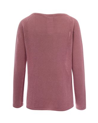 Max Mara Womens Knit Jumper Antique Rose Linen Jumpers Sweater