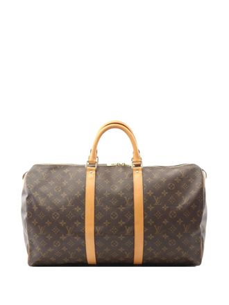 Louis Vuitton sac Keepall 50 Boston (2011) - Marron