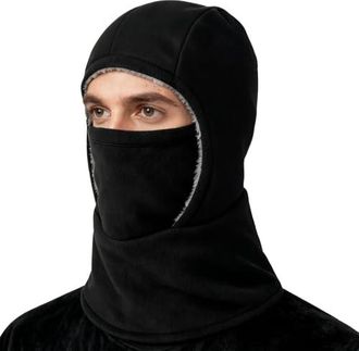 Generic Couvre-t&ecirc;te - Cagoule en polyester thermique - Coupe-vent imperm&eacute;able - Pour homme et femme - Pour &eacute;quitation, cyclisme, ski, randonn&eacute;e, course &agrave; pied