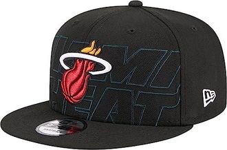 New Era NBA Draft 2023 9Fifty Casquette Snapback Miami Heat Black, Noir, taille unique