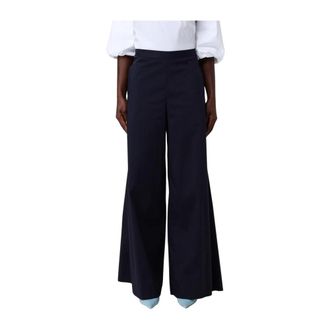 Liviana Conti Wide Hosen - - Trousers - Damen - Blau - L