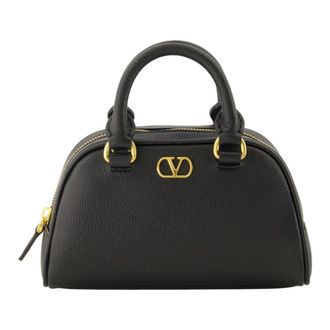 Valentino Garavani Femme, Sacs, Noir, Taille: ONE Size Mini sac Bowling VLogo en cuir noir