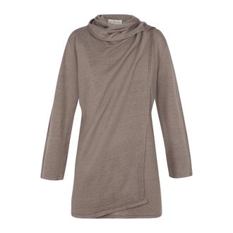 Cortana Leinen Wickeloberteil Botanica - - Knitwear - Damen - Grau - L