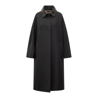 Max Mara Damen, M&auml;ntel, Schwarzk, XSGr&ouml;&szlig;e