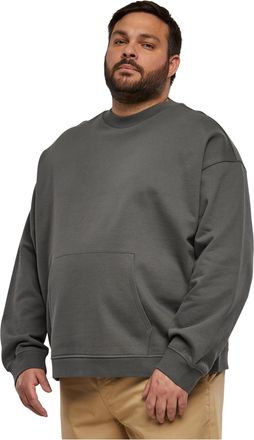 Urban Classics Boxy Pocket Crew Männer Sweatshirt grau XXL 100% Baumwolle Urban Fashion