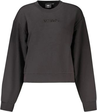 Vans Femme, Sweatshirts et sweats à capuche, Noir, Taille: 40 FR Pull en Coton Noir pour Femme