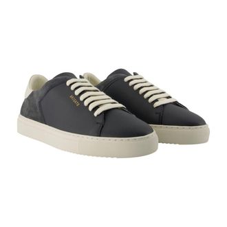 Axel Arigato Mens Clean 90 Split Sneakers Black Calfskin