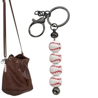 Generic Keychain Bag Charm, Bag Keychain, Perles en forme de boule cl&eacute;s pour cl&eacute;s | Accessoires de sac &agrave; main, porte-cl&eacute;s pour hommes, gar&ccedil;ons, filles, jeunes