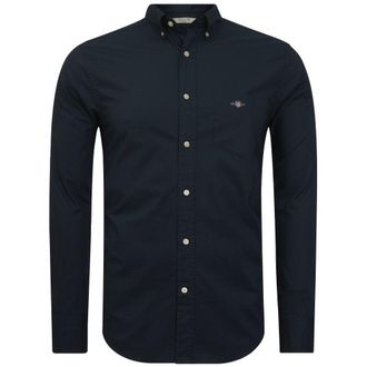 GANT Herren REG POPLIN Shirt, Marine, XXXXXL
