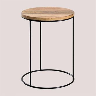 Sklum Sklum - Table dappoint ronde en manguier (&Oslash;30 cm) Tannam