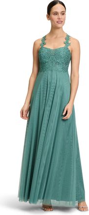 Vera Mont Damen Abiballkleid mit Spitze 32, Bright Eucalyptus