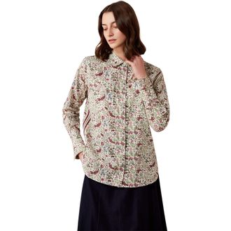 Ariat Womens Wolseley Shirt Long Sleeve in Bird Print, Size X-Small, by Ariat