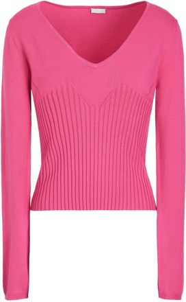 8 by YOOX VISCOSE BLEND V-NECK RIB WAISTBAND TOP