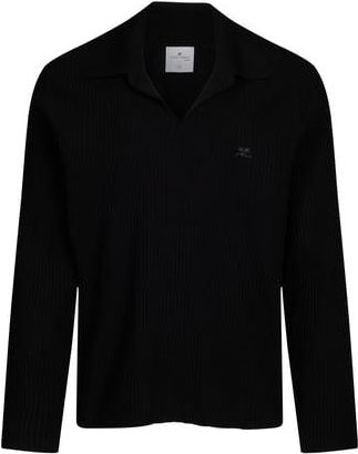 Courr&egrave;ges T-shirt c&ocirc;tel&eacute; &agrave; manches longues