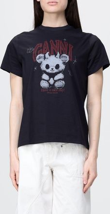 Ganni T-Shirt GANNI Femme couleur Noir