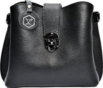 Luisa Vannini Schwarz Rindsledertasche