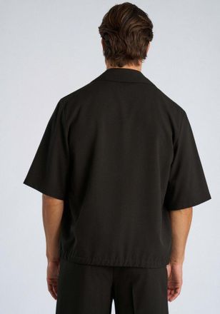 Lindbergh Blusenjacke Halbarm, mit Knopfleiste und Viskose
