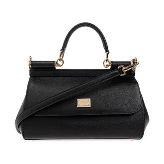 Dolce & Gabbana Femme, Sacs, Noir, Taille: ONE Size Sac à main Sicily