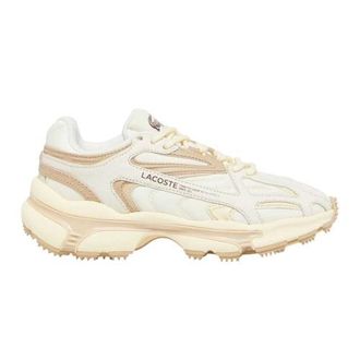 Lacoste L003 2K24 Sneaker f&uuml;r Damen, Leder (Naturwei&szlig;)