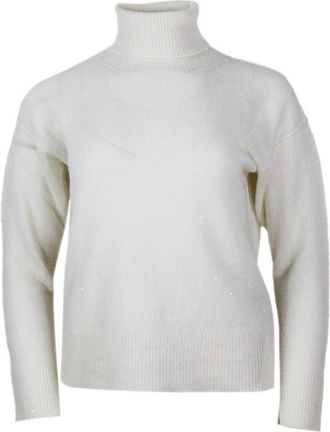 Lorena Antoniazzi Pull Col Rond - Blanc
