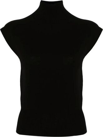 Rick Owens Femme, Pulls, Noir, Taille: 44 FR Sl Turtle Knit Top