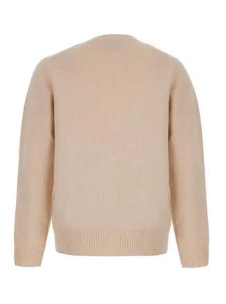 Soft Goat Heavy Cashmere Crewneck Sweater - White