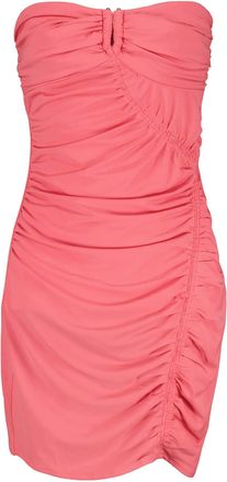 Self Portrait Robe Mini Bustier Rose