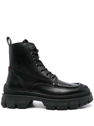 Moncler bottines Havana City en cuir - Noir