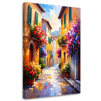 Feeby Leinwand Bilder - Bild Wohnzimmer - 40x60 1tlg - Deko Schlafzimmer Gro&szlig; - Dekoration Canvas - Gem&auml;lde - Modern Wandbilder - Kunstdruck - Bunte sch&ouml;ne 