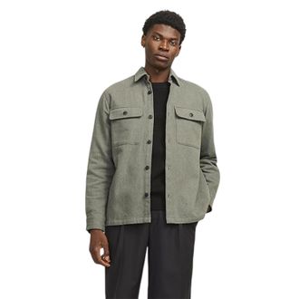 Jack & Jones Jack And Jones - Hemdjacke f&uuml;r Herren, Brusttasche (Zypressen-Gr&uuml;n)
