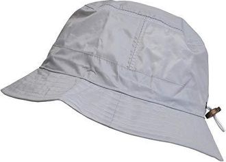 Toutacoo Bob de Pluie, Chapeau de Pluie Ajustable Aspect Nylon (10-Gris, M-L)