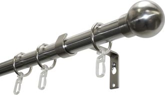 Gardinia GST Set 1-Lauf Kugel &Oslash; 19 mm Edelstahl-Optik 160