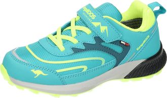 Kangaroos Unisex K-HK Teak Low EV RTX Wanderschuh, Turquoise/Soft Yellow, 35 EU