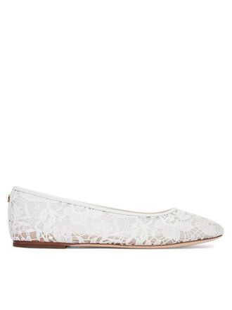 Lauren Ralph Lauren Ballerinas 802P10533001 Wei&szlig;