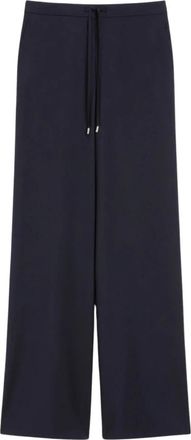 Max Mara Femme, Pantalons, Bleu, Taille: 42 FR Berard Wide Pantalons
