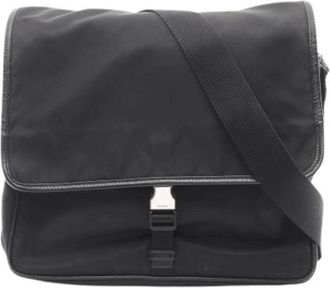 Prada unisex, Pre-owned, Noir, Taille: ONE Size Sac bandouli&egrave;re vintage en nylon Pre-owned