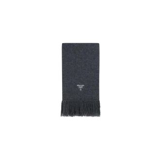 Prada Luxuri&ouml;ser Kaschmirschal - - Accessories - Herren - Grau - ONE SIZE