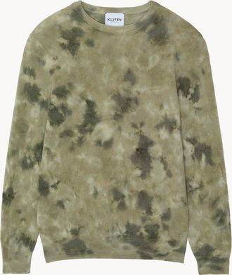 Kujten Pull cachemire homme col rond bleach - Pull Pitt Bleach