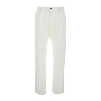 Emporio Armani Femme, Pantalons, Blanc, Taille: 42 FR Straight Pantalons