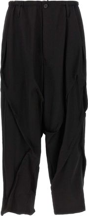 Yohji Yamamoto Pantalons D&eacute;contract&eacute;s - Noir