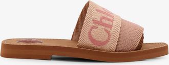 Chlo&eacute; Woody linen sandals - CHLOE - gender_Woman
