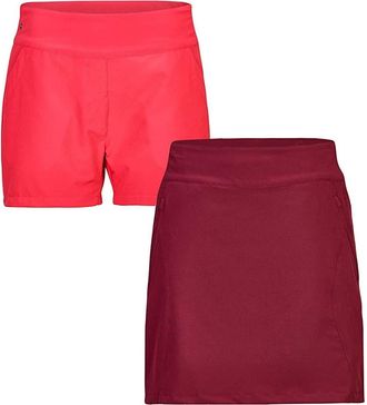 Killtec Damen Lyola Funktionsrock Mit Abnehmbarer Innenhose, Pflaume, 38