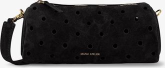 Manu Atelier Mini Cylinder suede crossbody bag - MANU ATELIER - gender_Woman